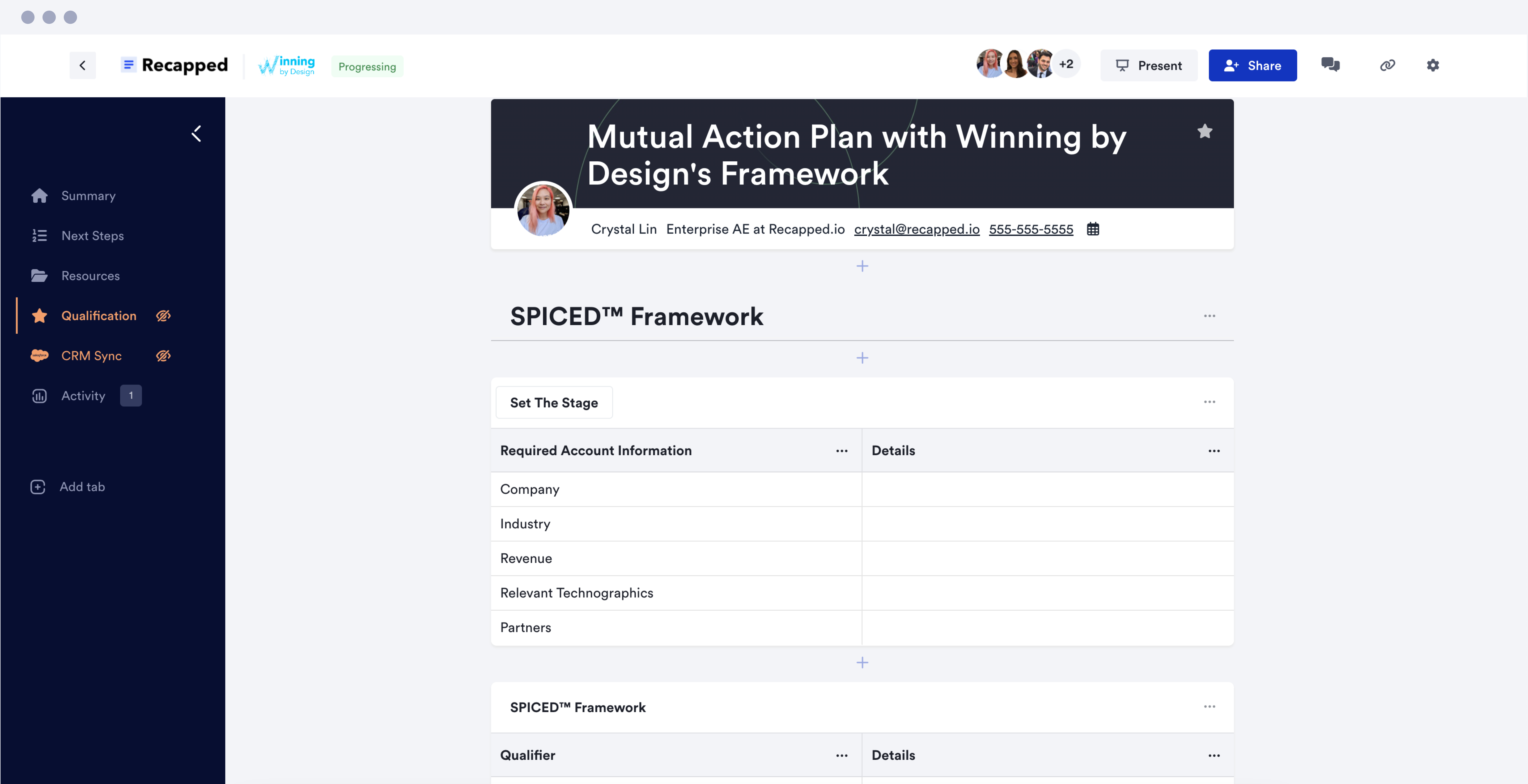 Enforcing the SPICED™️ Framework (curated by Winning by Design) - Recapped